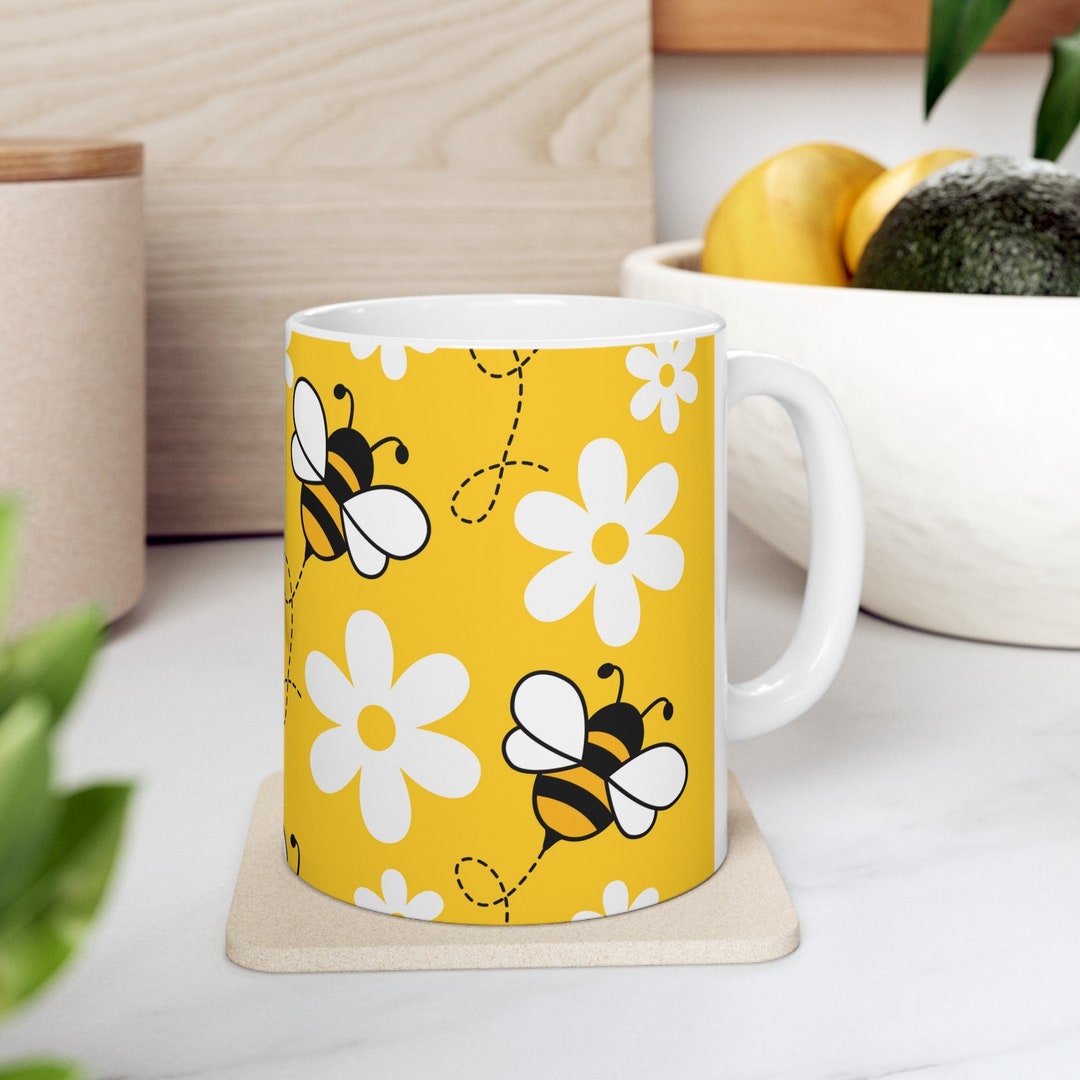 Busy Bees Ceramic Mug Bees Coffee Mug Cute Bees Mug Gift for Bee Lover ...