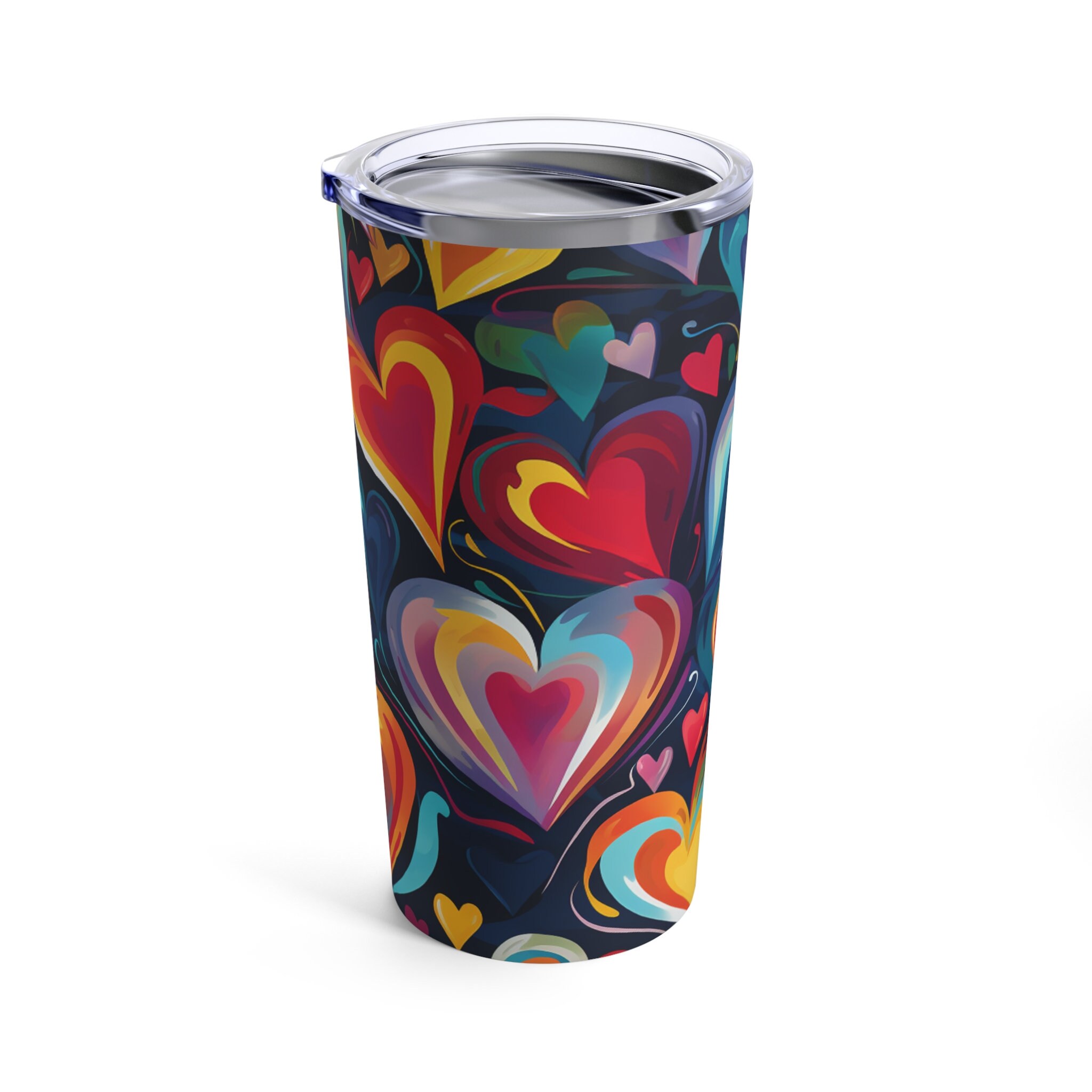 Hearts Tumbler 20oz Heart Tumbler Love Drinkware Love Gift Hearts Gift ...