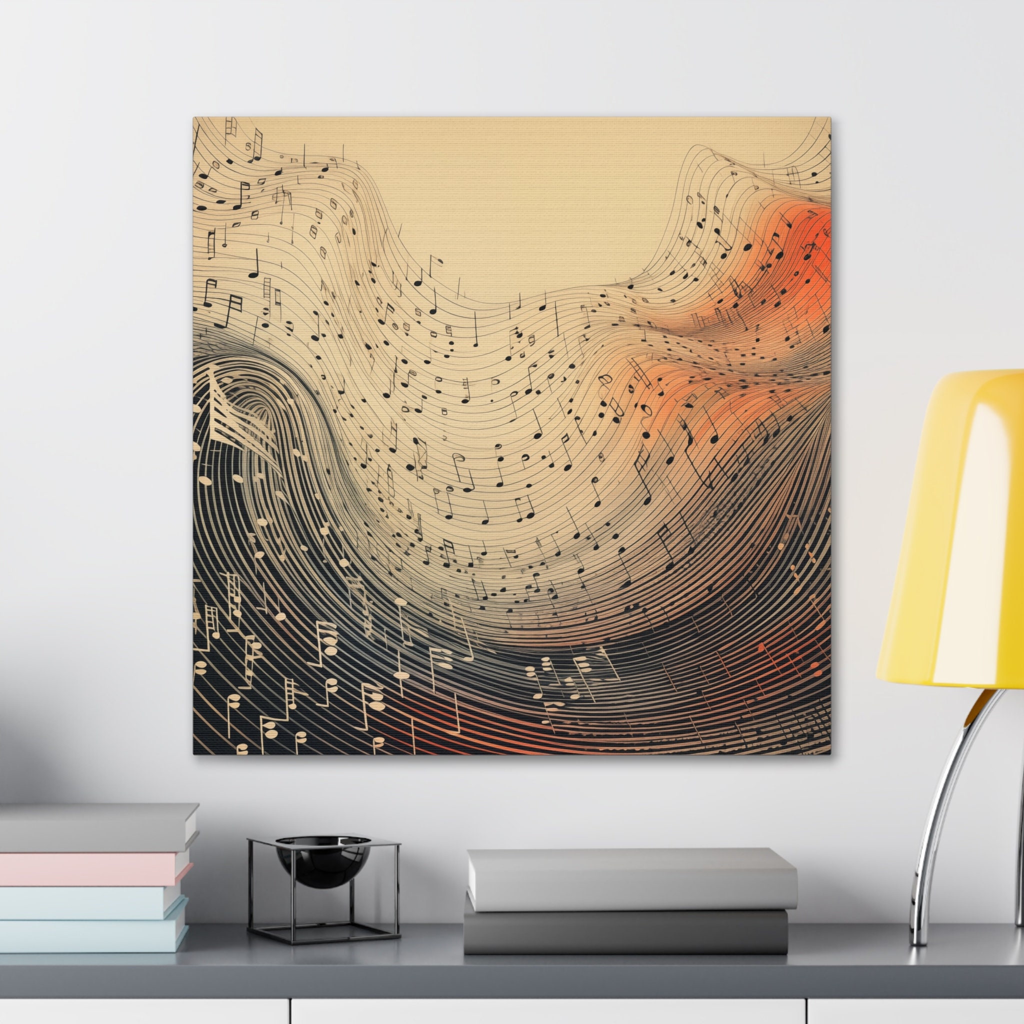 Music Notes Canvas Gallery Wraps Musical Notes Canvas Music Wall Art ...