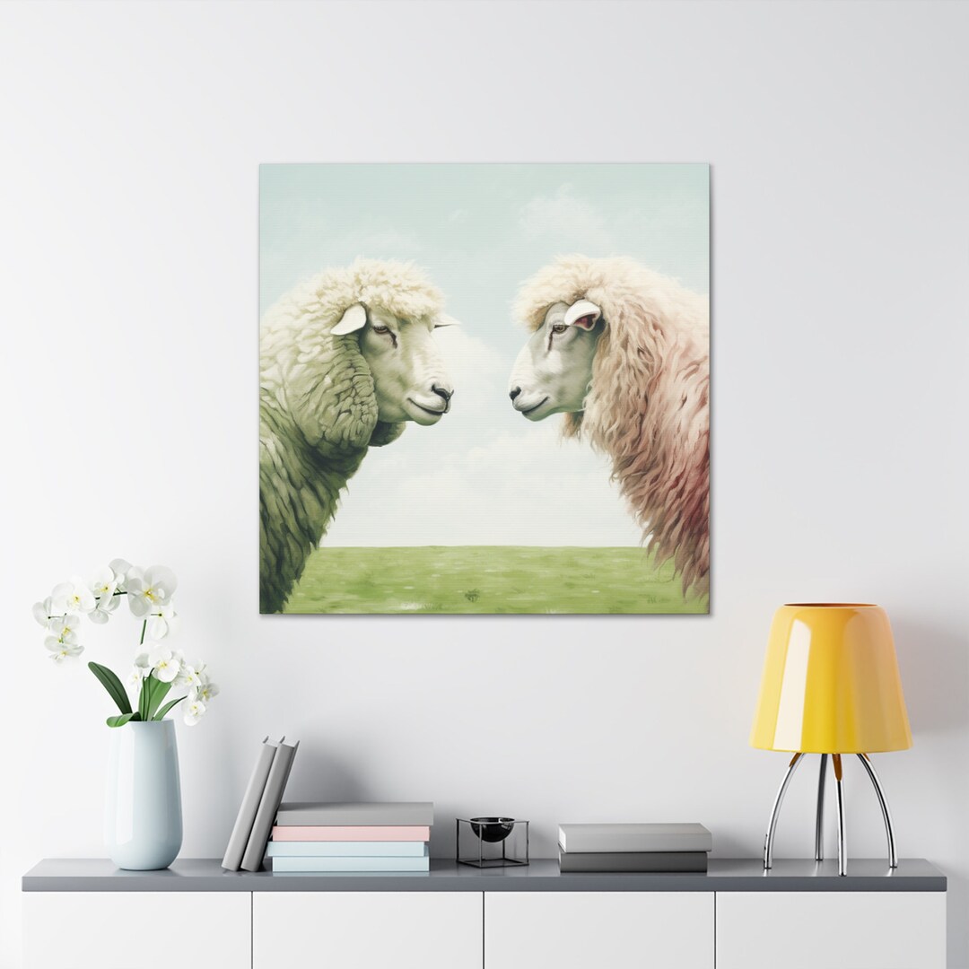 Rustic Sheep Canvas Gallery Wraps - Etsy