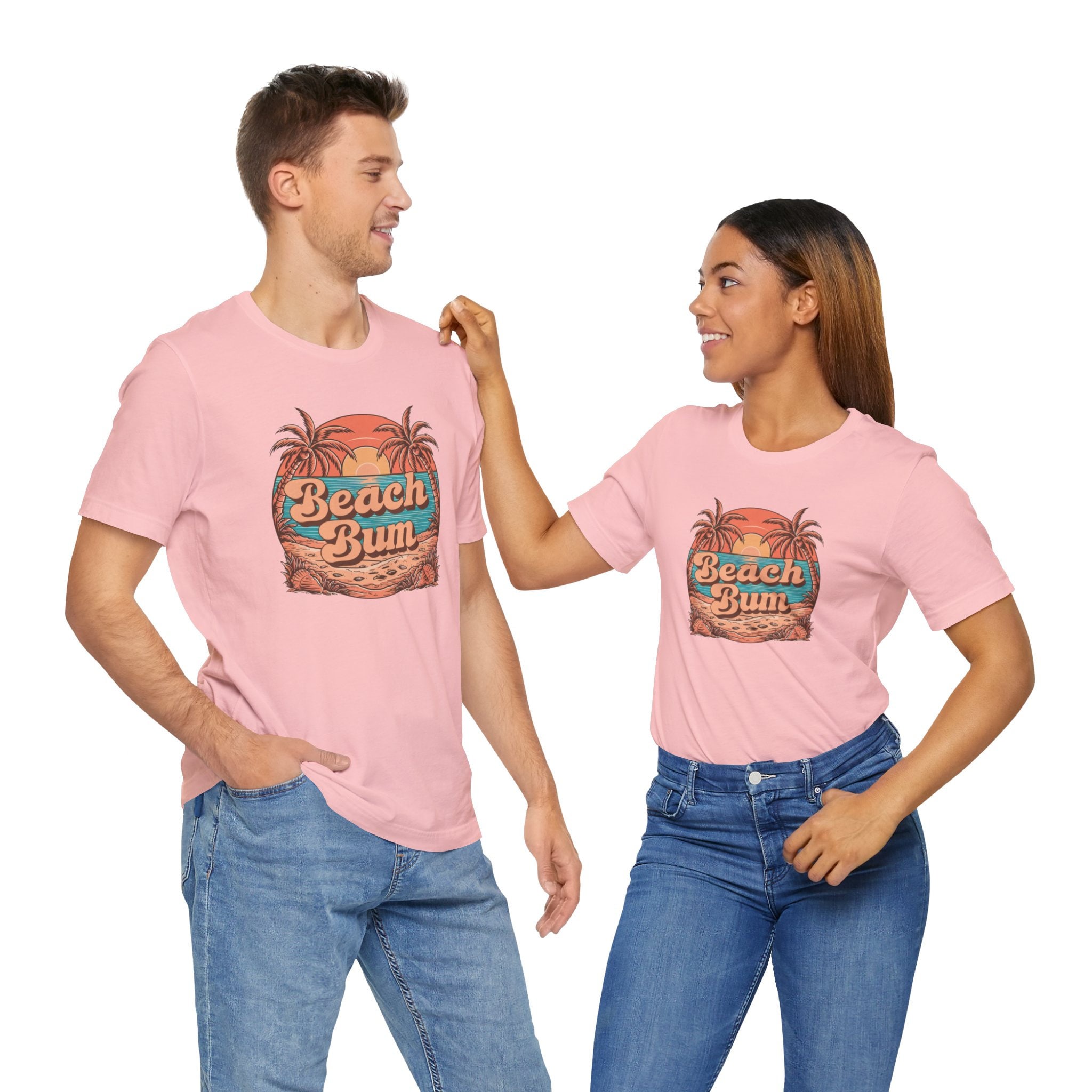Beach Bum T-shirt: Unisex Tropical Retro Graphic Tee - Etsy
