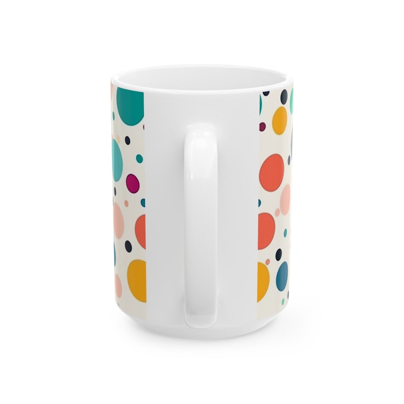 Circles Ceramic Mug Modern Circles Coffee Mug Circle Design Mug - Etsy