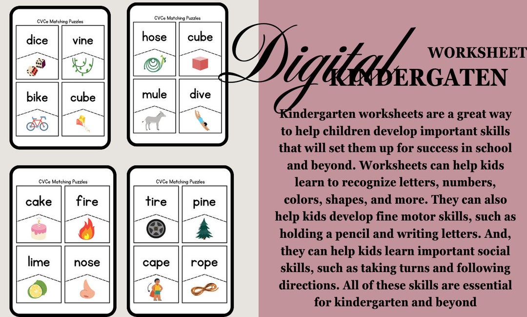 Preschool Pre-k + Kindergarten Learning Bundle Printable Activity ...