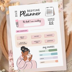 Soft Cute Aesthetic Wellness Routine Planner - Etsy