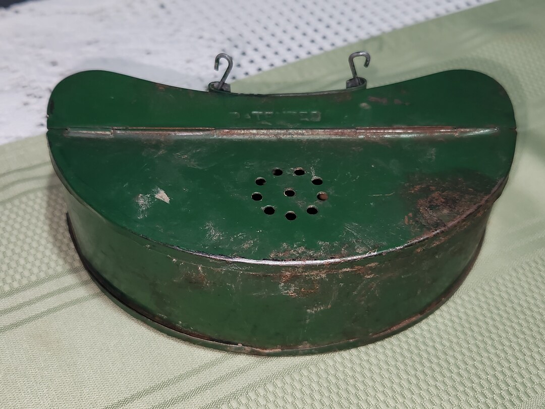 Vintage Bait Box Fisherman Angler Belt Bait Fly Fish 1940s - Etsy