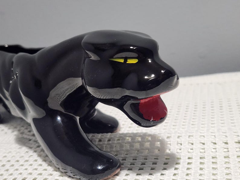 Vintage Haeger Pottery Stalking Black Panther Planter 1950s Mid Century ...