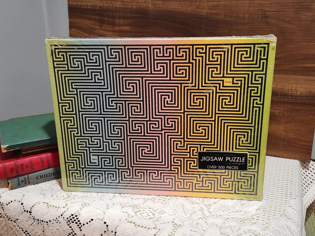 Vintage Puzzle Springbok Sealed 1976 Amazing Maze Jigsaw Hallmark - Etsy