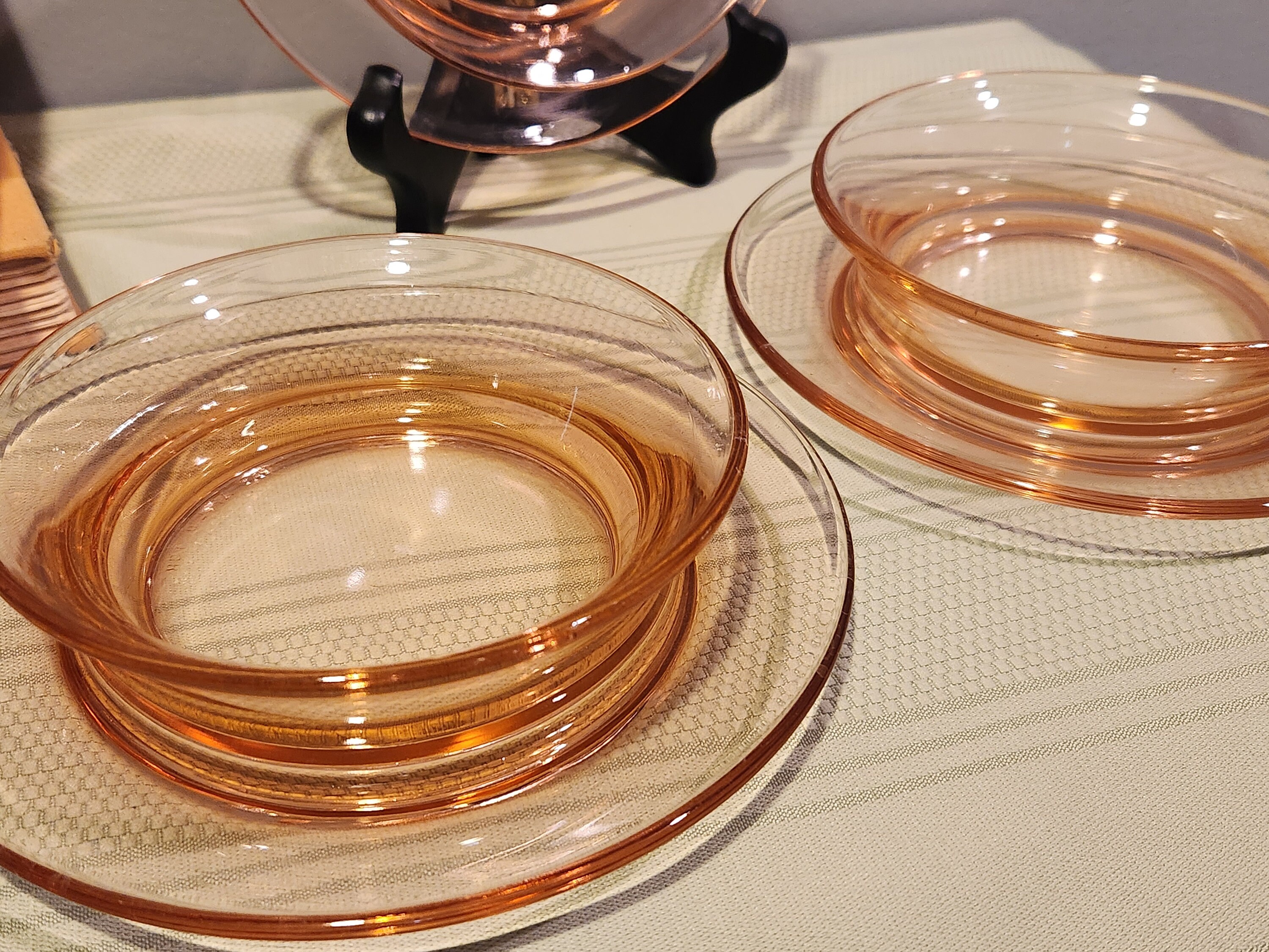 US Glass Tiffin 1920s Breakfast Bowls Grapefruit Condiment Bowls ...