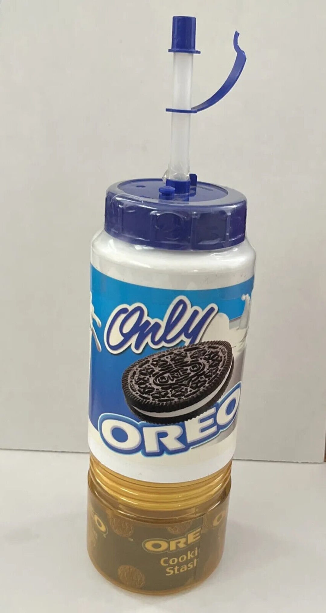 Vintage Only OREO NABISCO Water Bottle W Attached Cookie Stash Cup ...