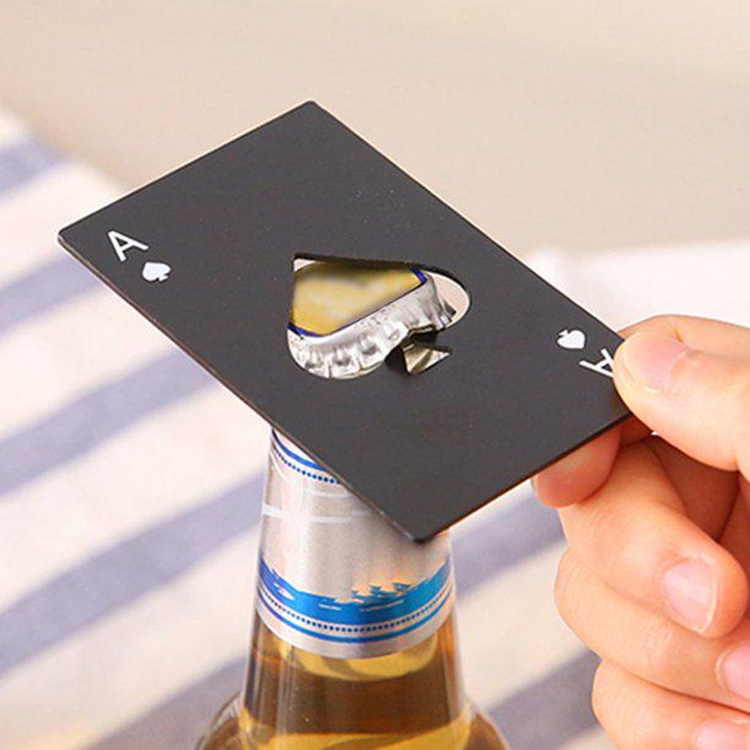 Handcrafted Royal Ace of Spades Bottle Opener – Premium Stainless Steel ...