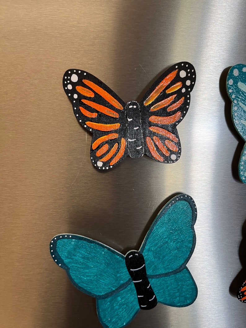 Butterfly Magnets Set of 4 - Etsy