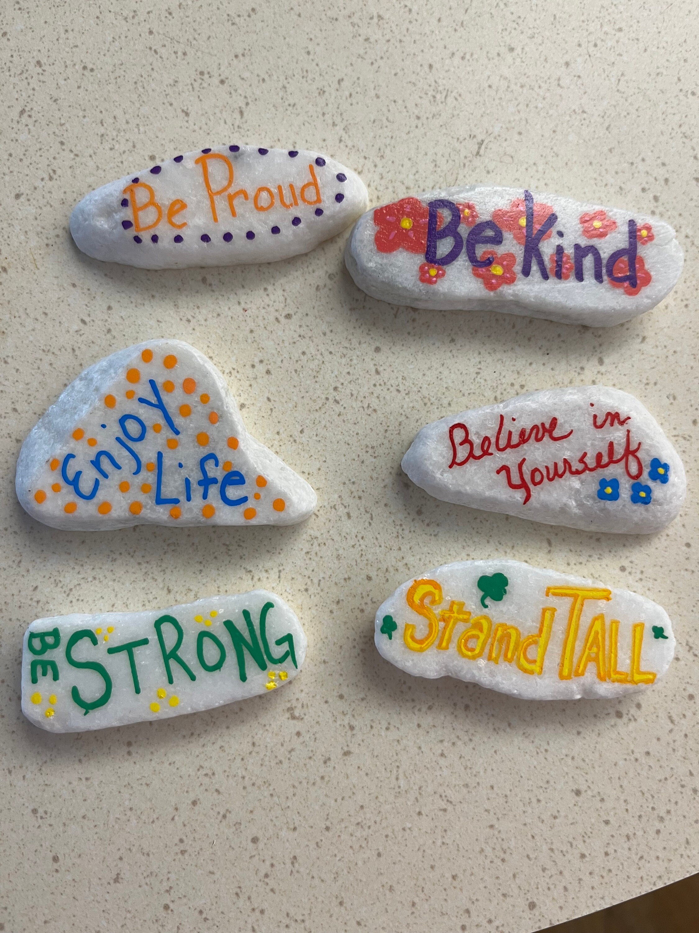 Set of 6 Kindness Stone, Spread Happiness and Positivity With These 6 ...