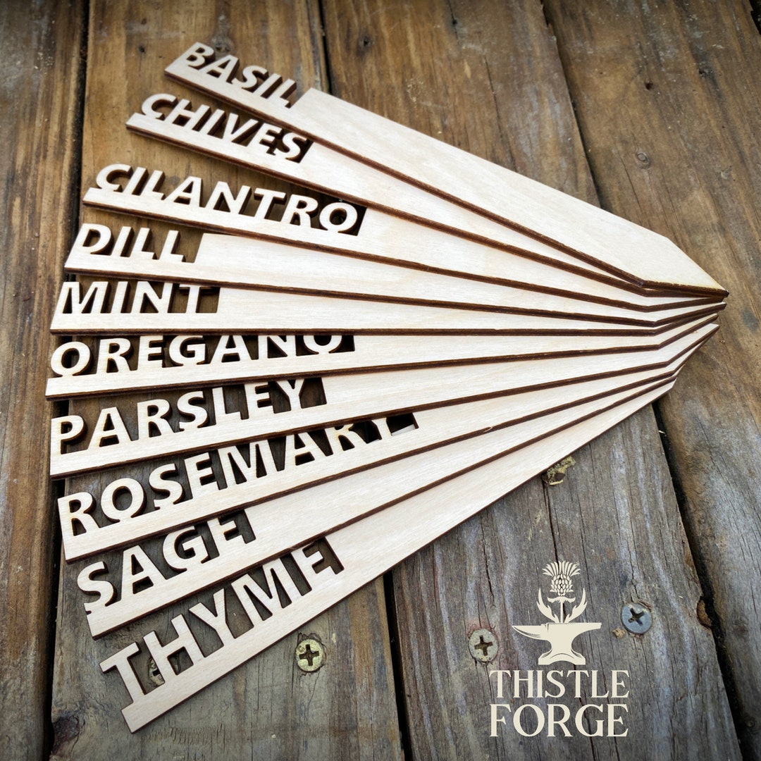 Custom Wooden Garden Plant Marker, Vegetable Label, Flower Marker, Herb ...