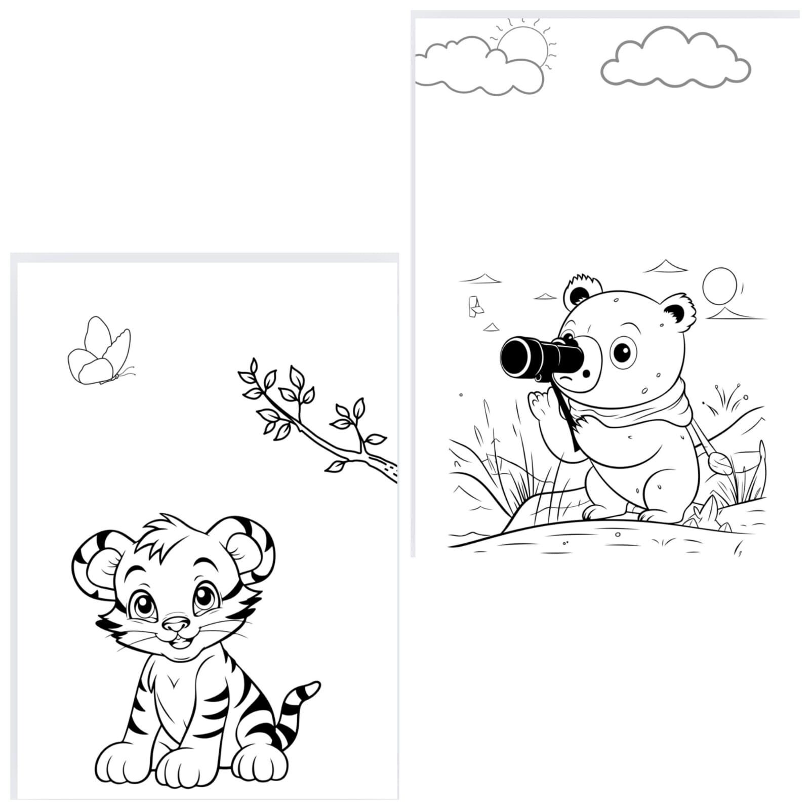 Fun Coloring Pages for Kids - Etsy