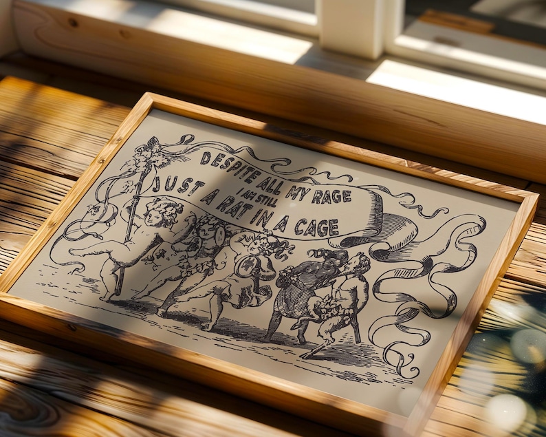 RAT RAGE POSTER (digital Download) - Etsy