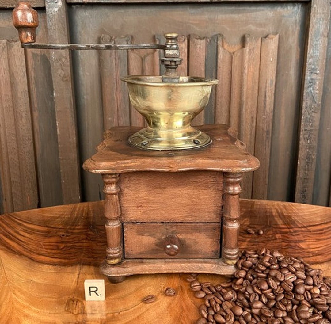Victorian Oak Coffee Grinder, 1900s - Etsy