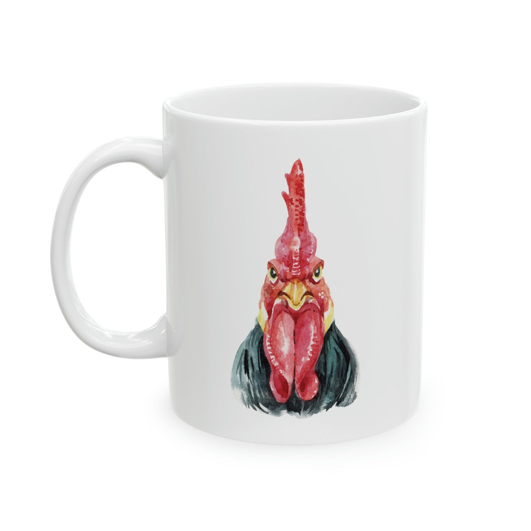 Rooster Mug Ceramic Mug 11oz Country Chicken Roo Graphic Coffee Cup ...