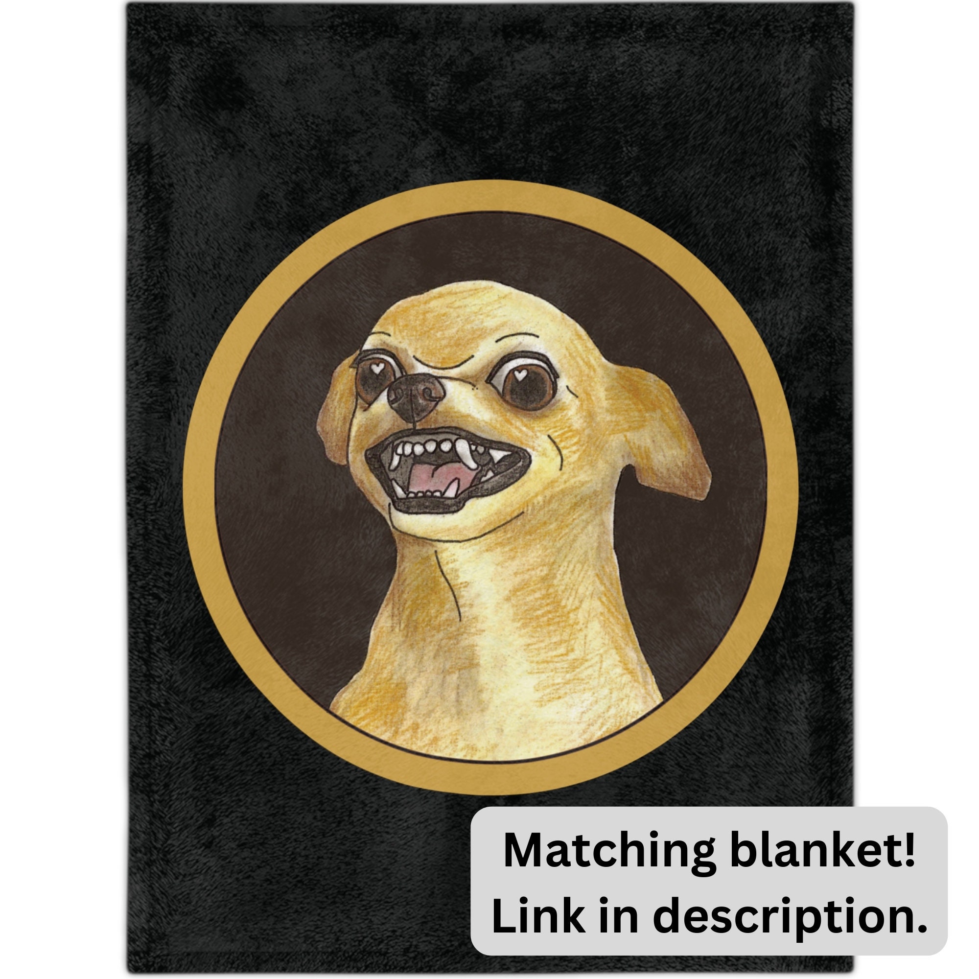 Chihuahua Pillow 16x16 Spun Polyester Square Petey the Chihuahua Fun ...