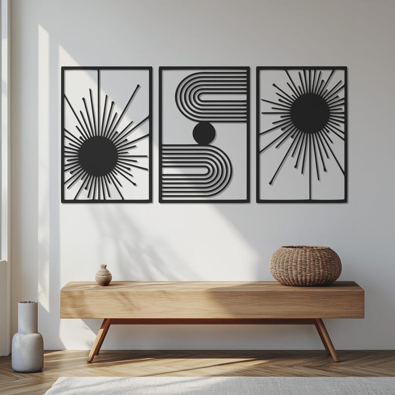 Geometric Sun - Etsy