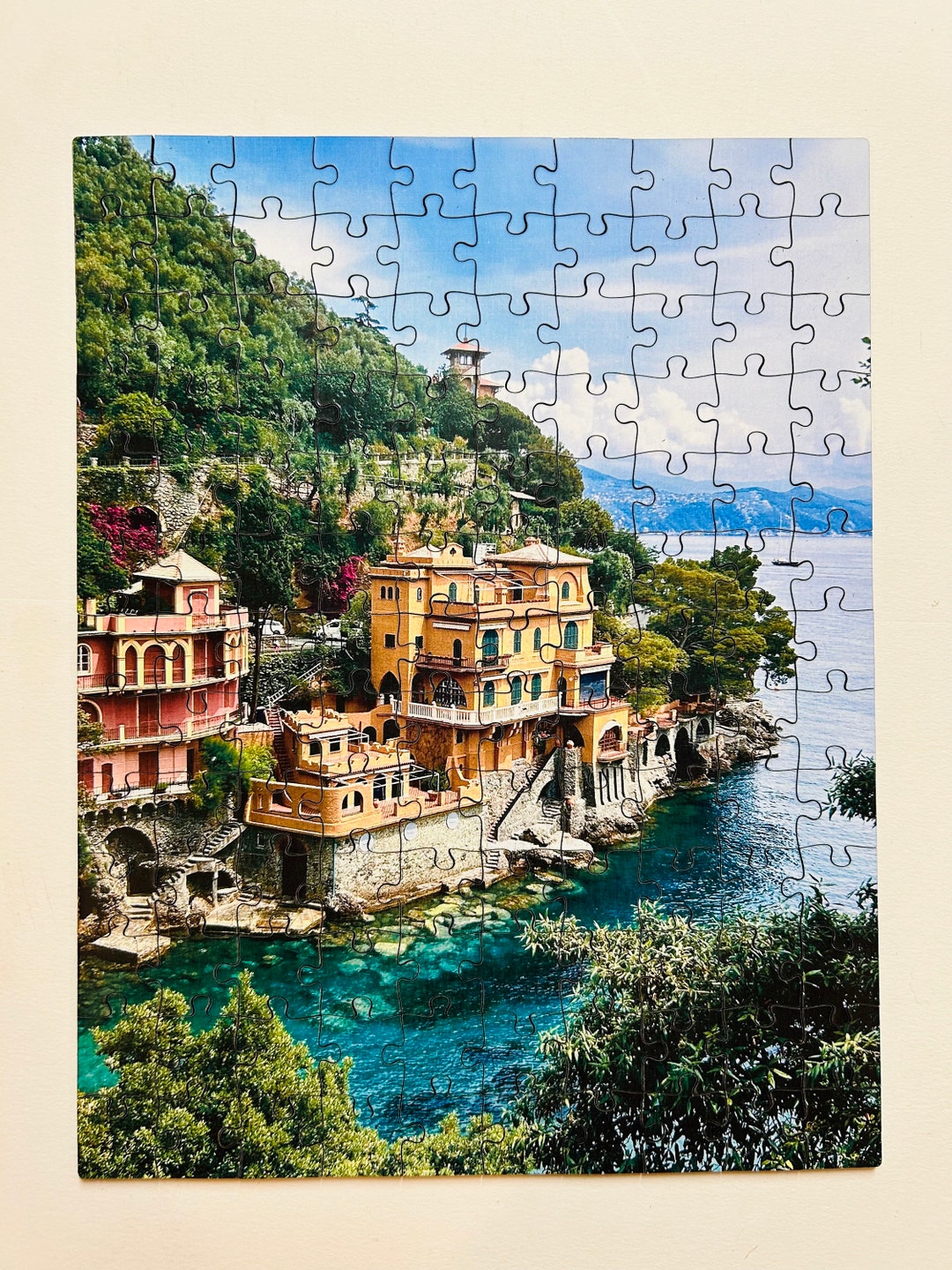 Portofino Italy Wooden Jigsaw Puzzle - Etsy