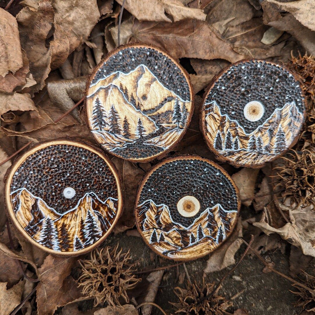 Handcrafted, Made to Order Wood Burned Magnets (not a Set!) - Etsy