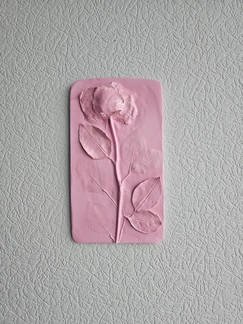 3D Rose Basrelief Handmade Gypsum Interior Wall Decor - Etsy