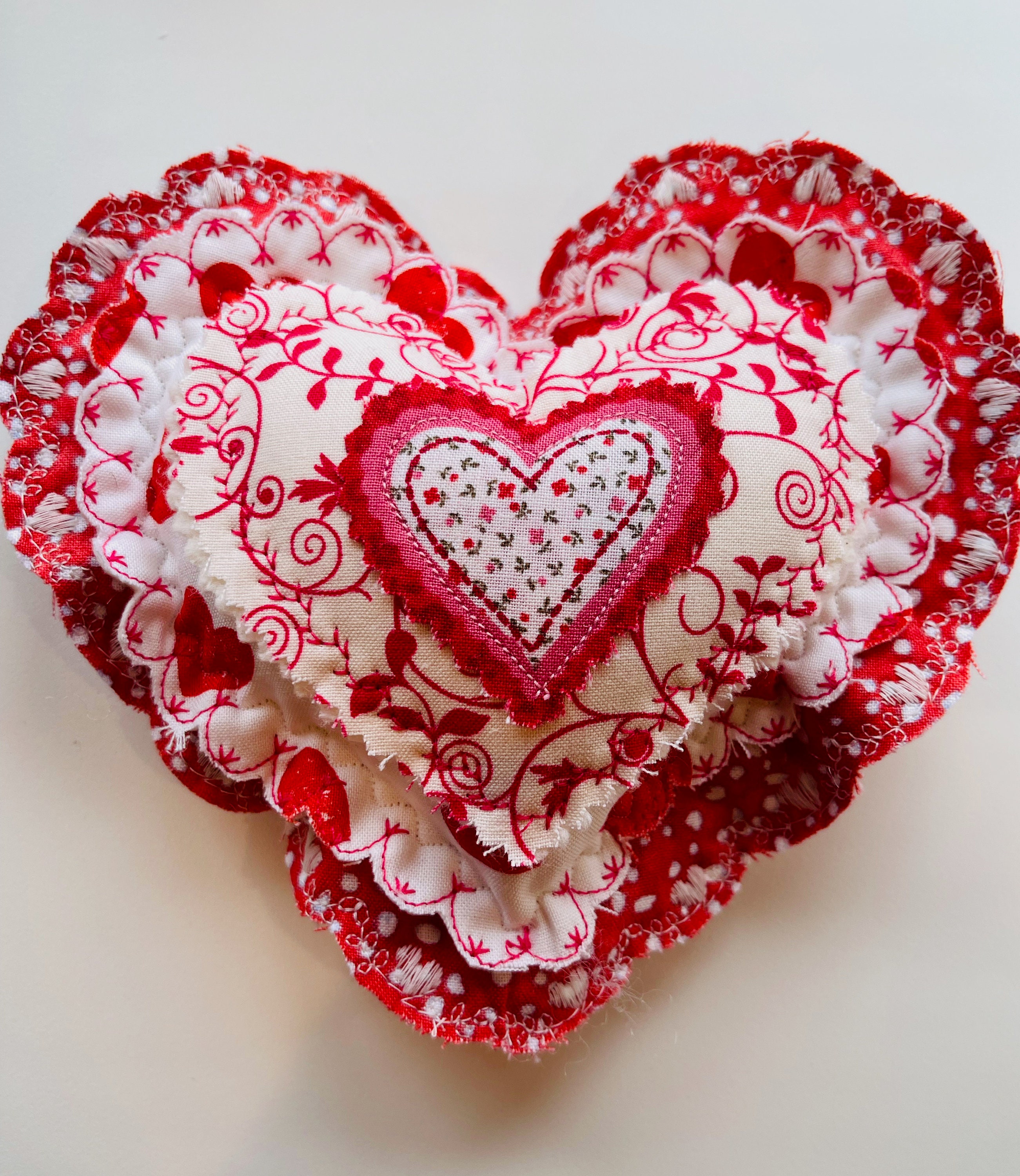 Little Quilted Hearts - Etsy