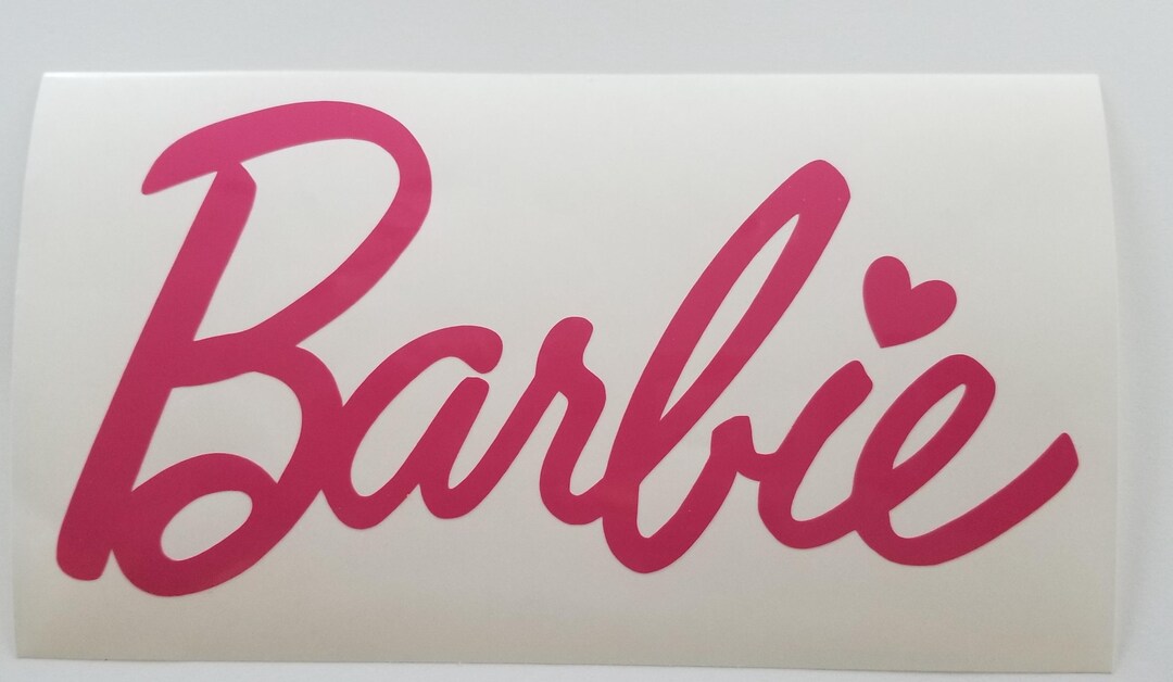 9-inch Barbie Vinyl Decal Matte Finish, Premium Oracal Vinyl With Easy ...