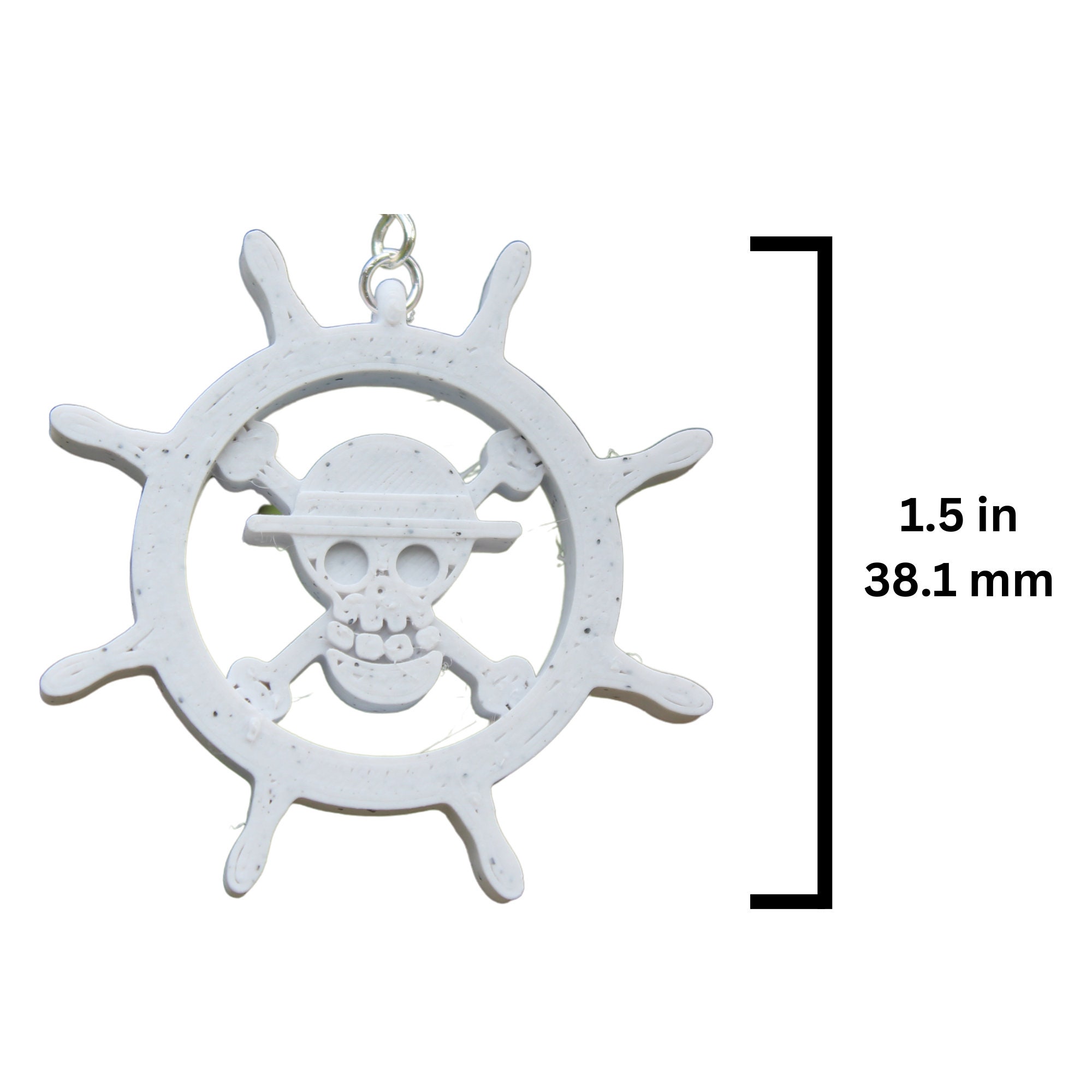 One Piece Jolly Roger Pirate Helm Statement Earrings for Anime and ...