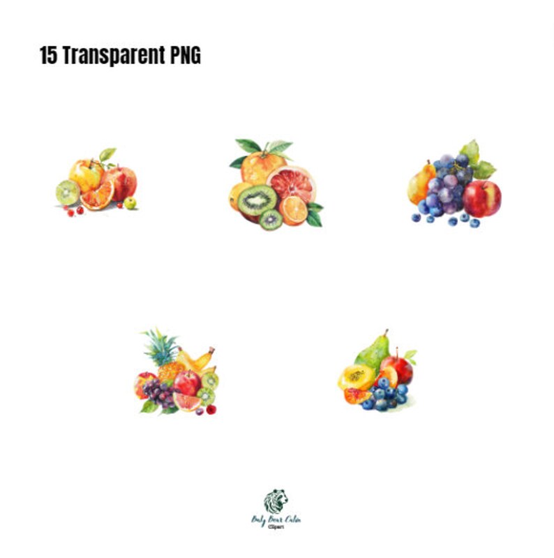 Watercolor Fresh Fruit, Watercolor, Food, Commercial Use, Template ...