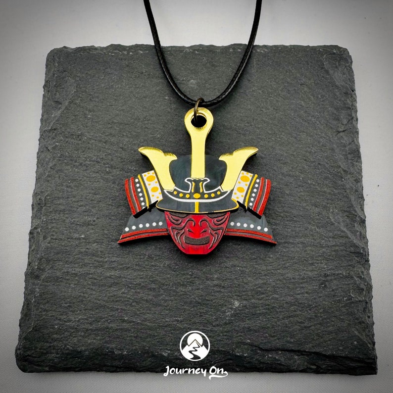 Samurai Kabuto Pendant Necklace Custom Martial Arts Jewelry - Etsy