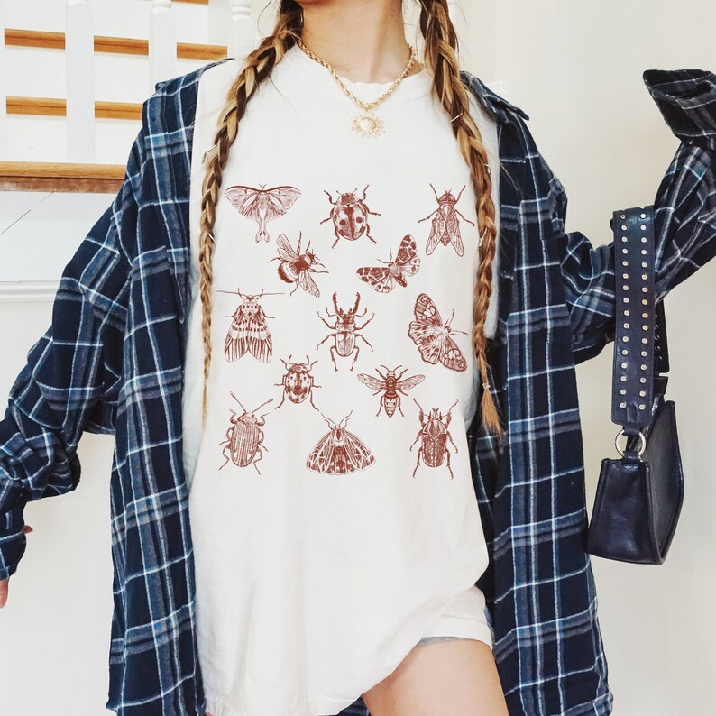 Cool Insect Shirt Bug Graphic Tee Dark Academia Forestcore Goblincore ...