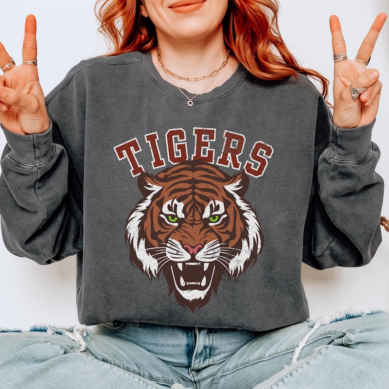 Tiger Sweatshirt - Etsy