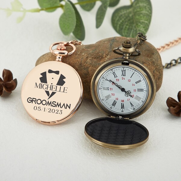 Engrave Pocket Watch - Etsy