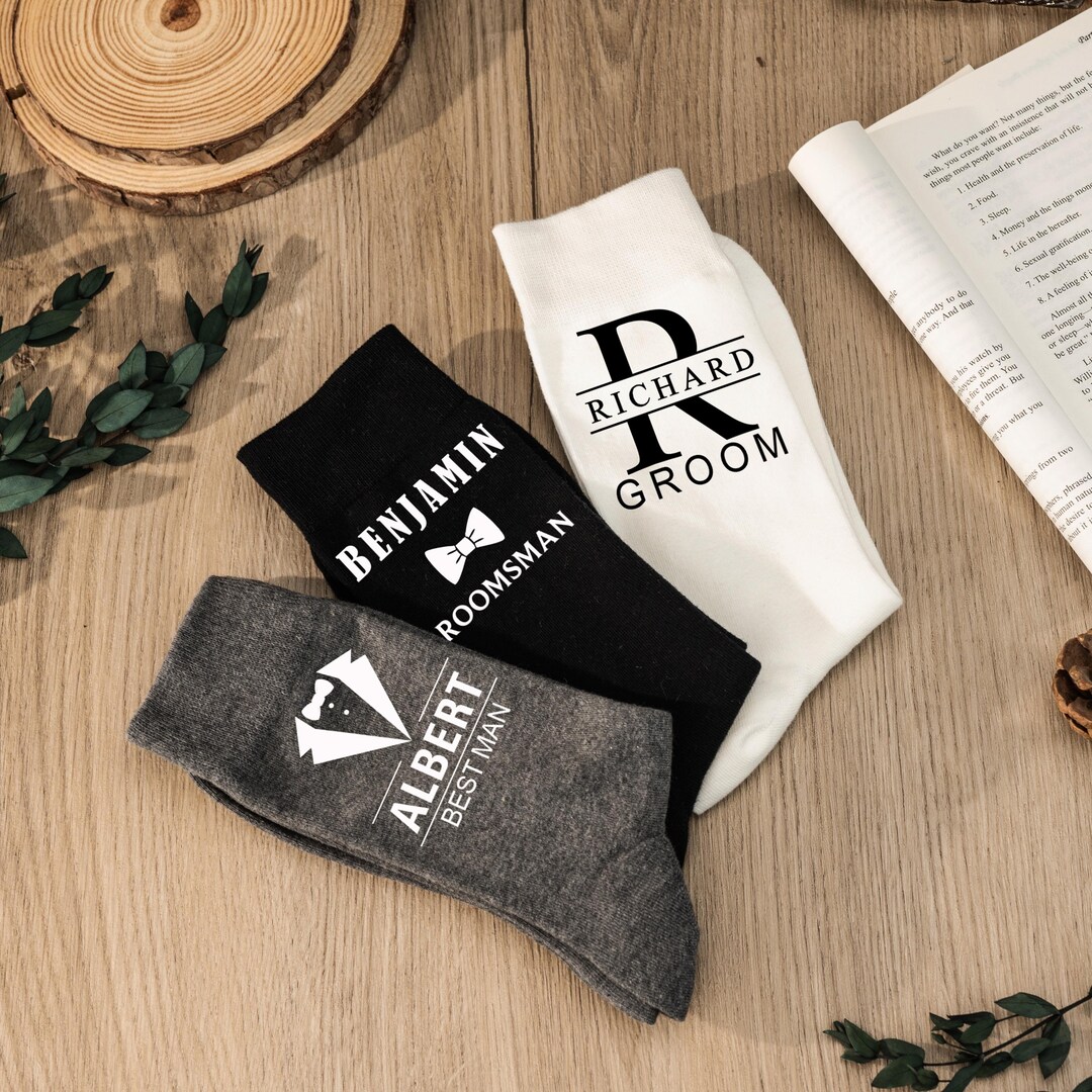 Best Man Socks,groomsman Gifts,wedding Socks for Best Man,personalized ...