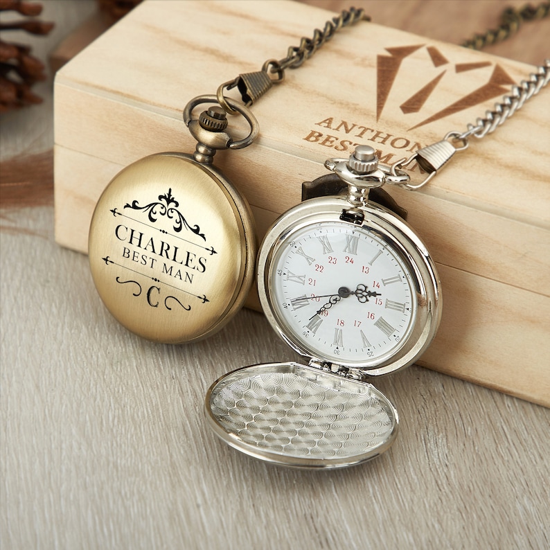 Personalized Pocket Watch With Chain,custom Engraved Pocket Watch ...