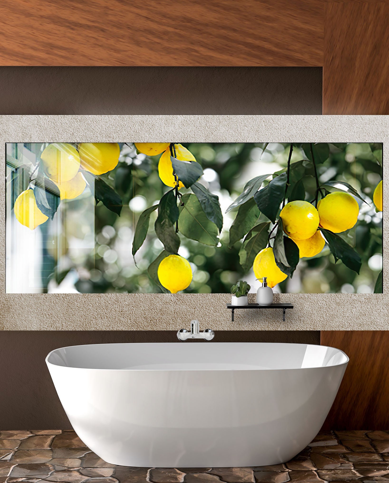 Tempered Glass Backsplash Tiles-lemon Backsplash for Kitchen Splashback ...