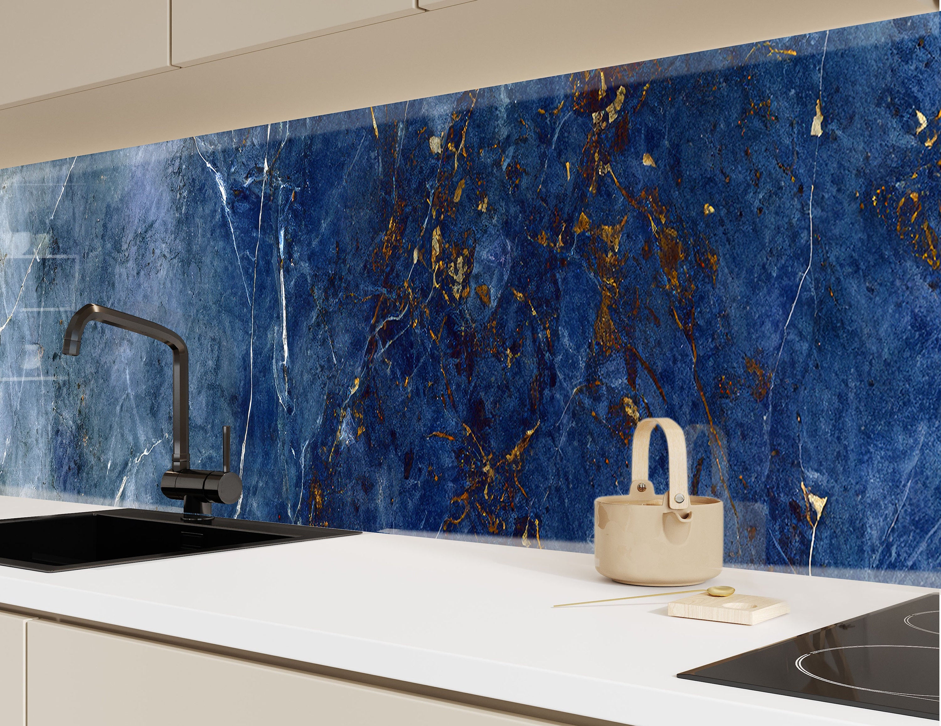 Tempered Glass Backsplash Tiles-stove Backsplash for Kitchen Splashback ...