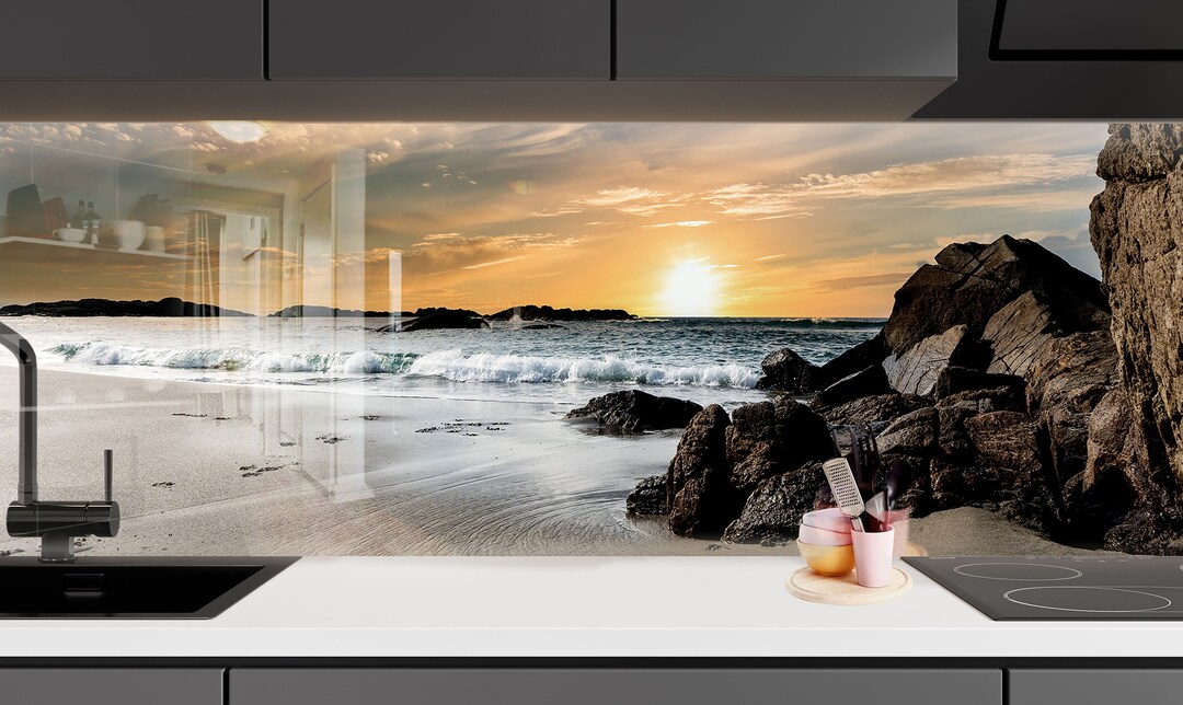 Tempered Glass Backsplash Tiles-nature Backsplash for Kitchen Nature ...