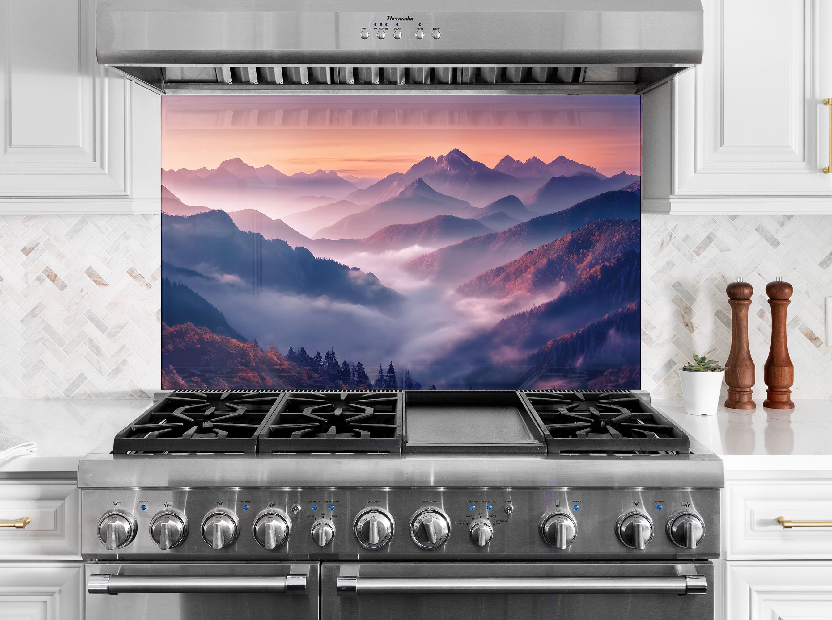 Tempered Glass Backsplash Tiles-nature Backsplash for Kitchen Nature ...