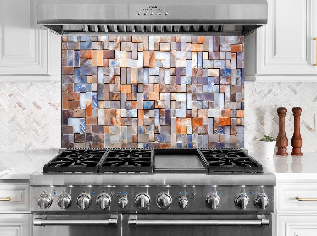 Tempered Glass Backsplash Tiles-mosaic Backsplash for Stained ...