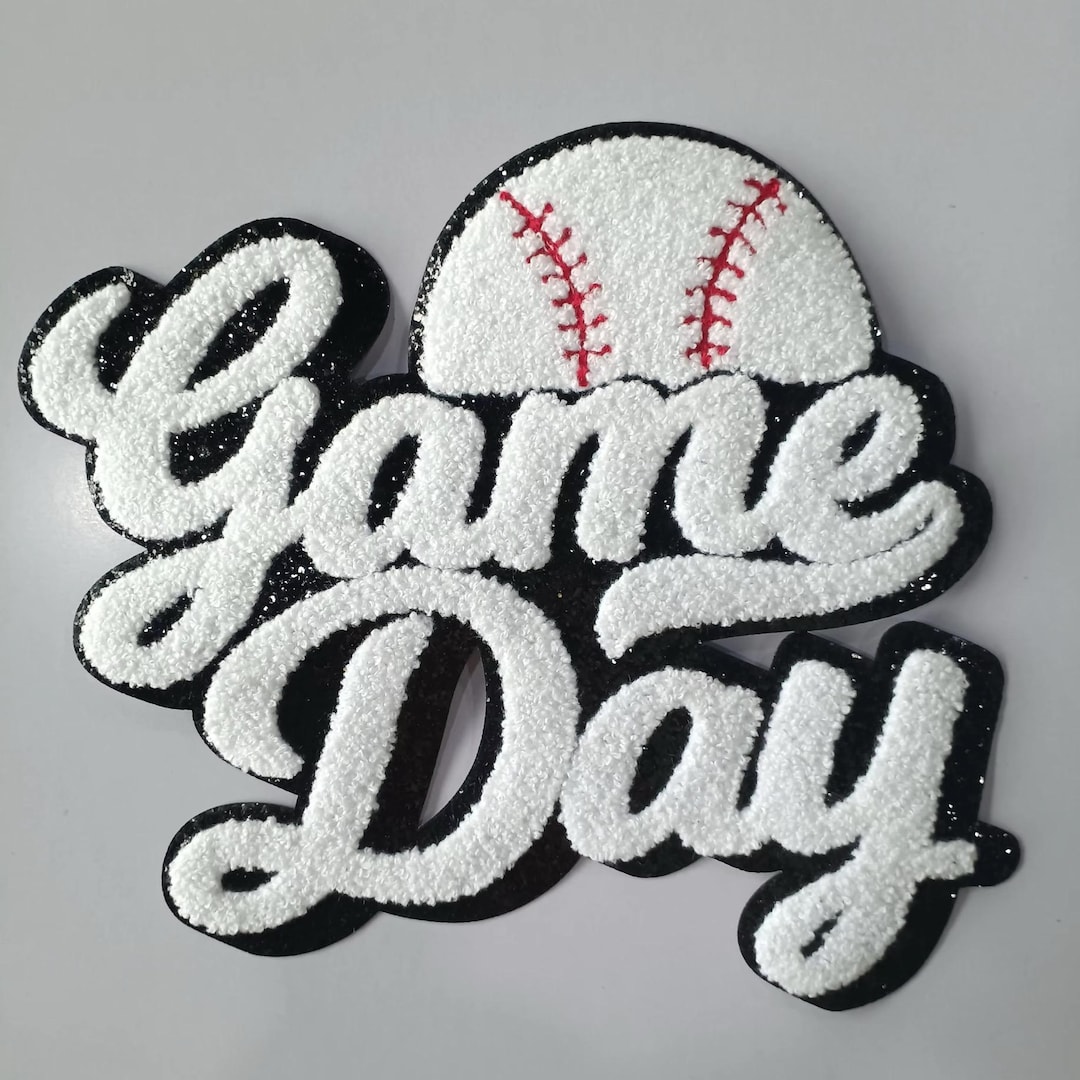 Game Day Baseball Chenille Patch – XL Sports Letter Patch for ...