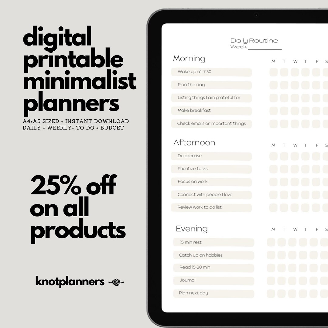 Daily Planner Notepad, 2024 Daily Planner Printable, Printable Planner ...