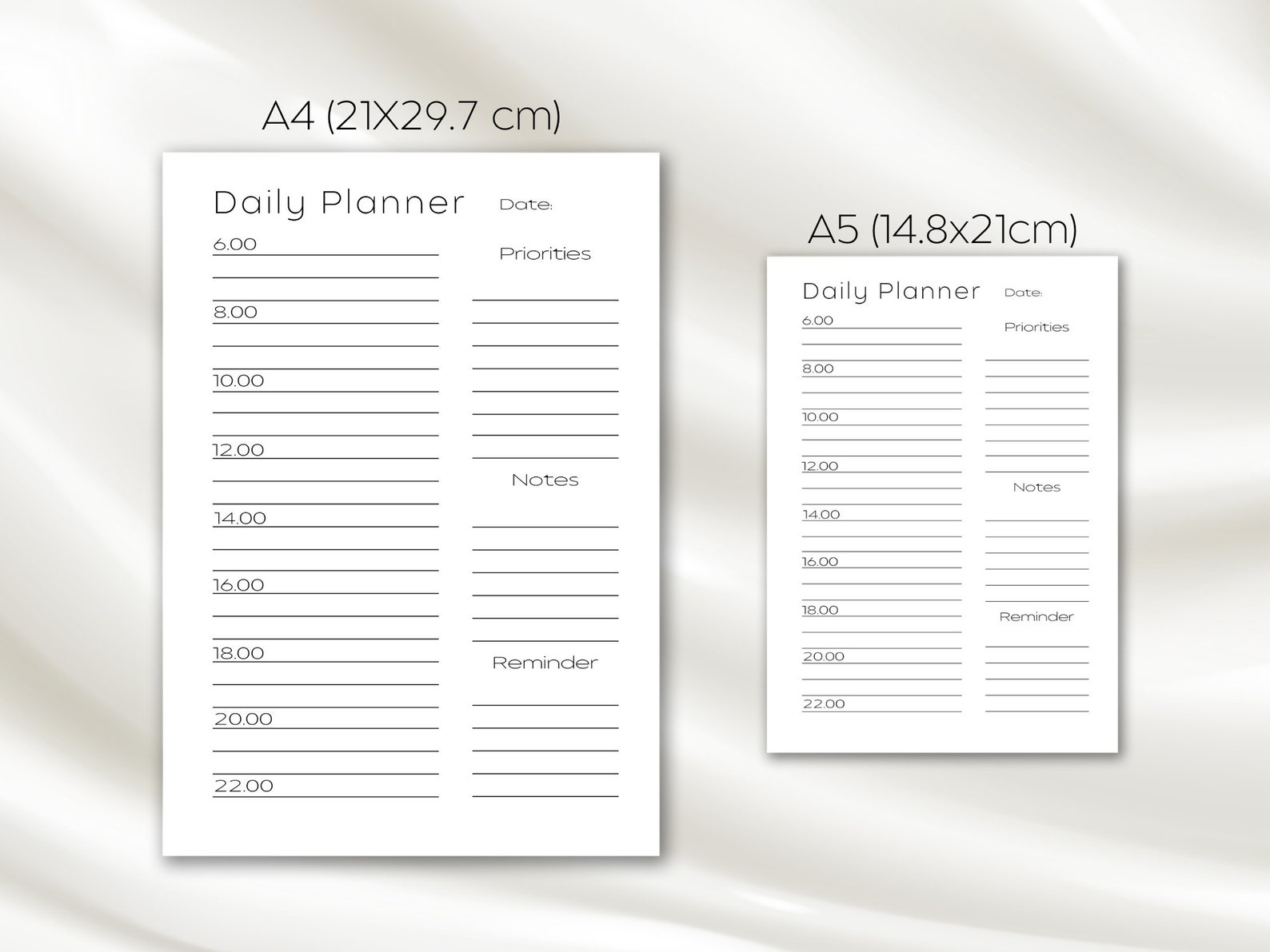 Daily Planner Printable, 2024 Daily Planner Printable, Daily Time ...