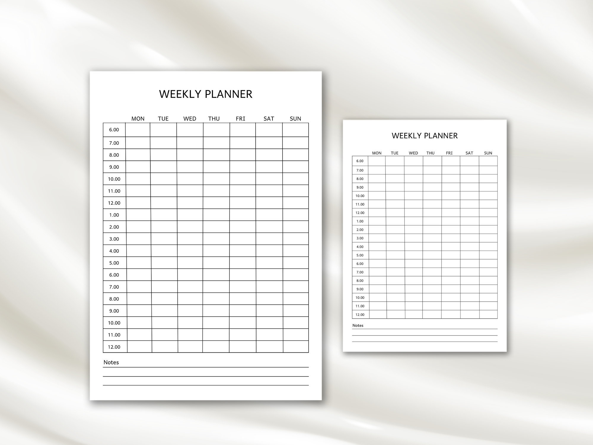 Weekly Planner Printable, Weekly Overview Planner, Weekly Planner ...