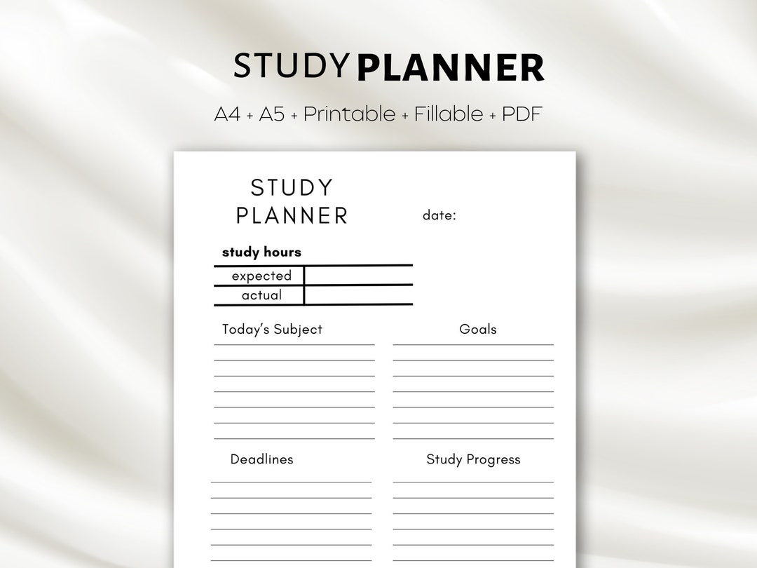 Student Printable Planner, Printable Planner Cover, College Student ...