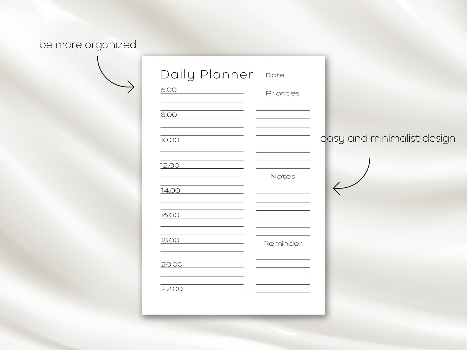 Daily Planner Printable, 2024 Daily Planner Printable, Daily Time ...