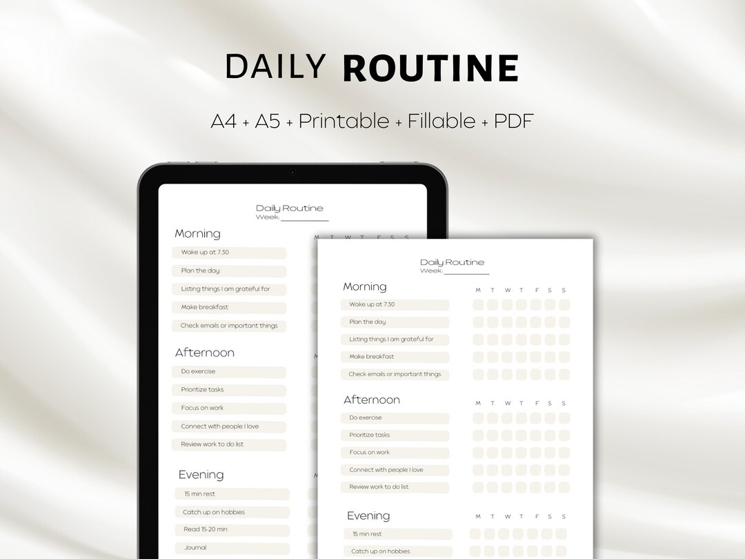 Daily Planner Notepad, 2024 Daily Planner Printable, Printable Planner ...