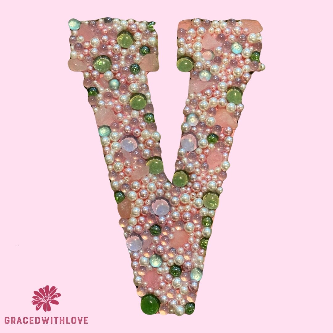 Unique & Custom Bedazzled Letter Decor - Etsy