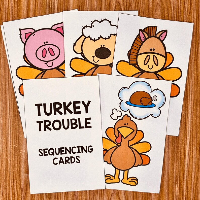 Turkey Trouble Activities, Craft, Sequencing, and Writing for Fall ...